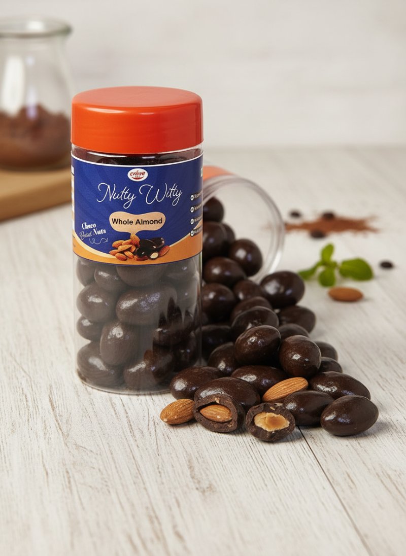 Almond Dragée - Blended Choco | Blended (Milk+Dark) Choco Coated Whole ...